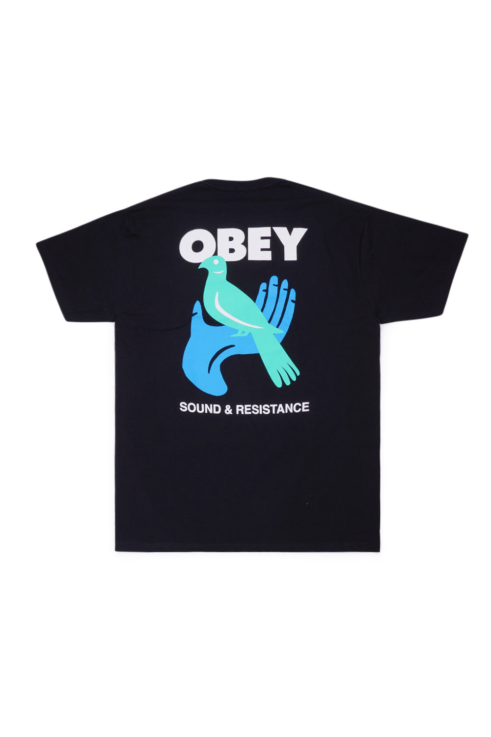 Obey Sound & Resistance Bird T-Shirt Noir | BONKERS